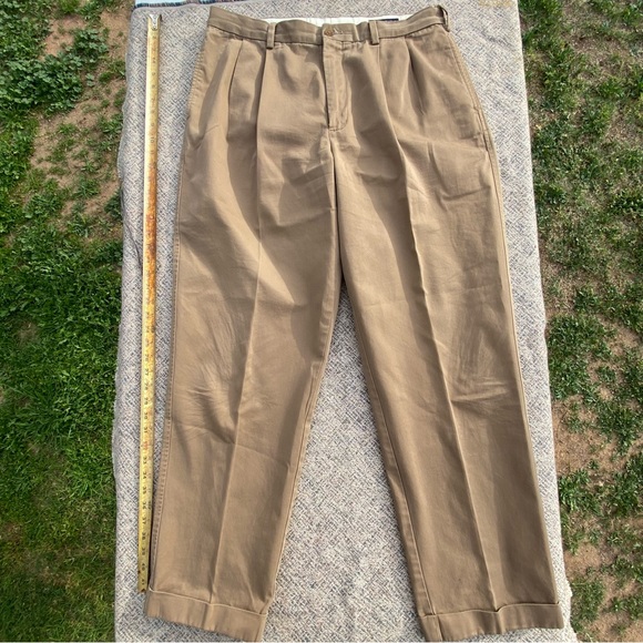 Daniel Cremieux | Pants | Daniel Cremiuex Collection Pleated Cuffed Pants Tan Size 36 36x32 ...